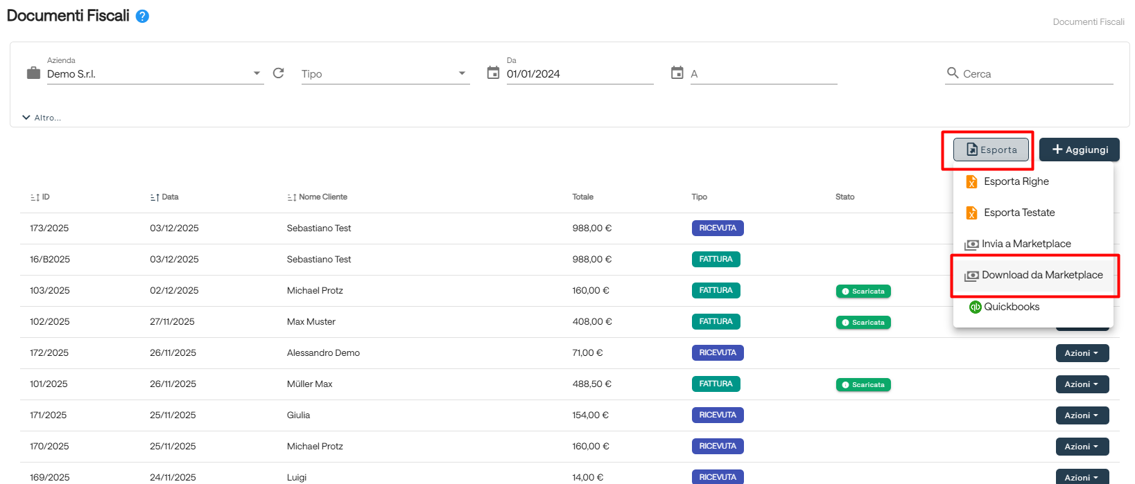 IT INVOICE: Mass Export of XML Invoices – Smartpms